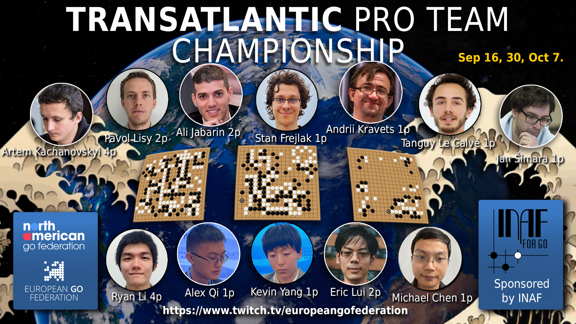Transatlantic Professional Go Team Championship 2023 Announced – NEWS – North American Go Federation